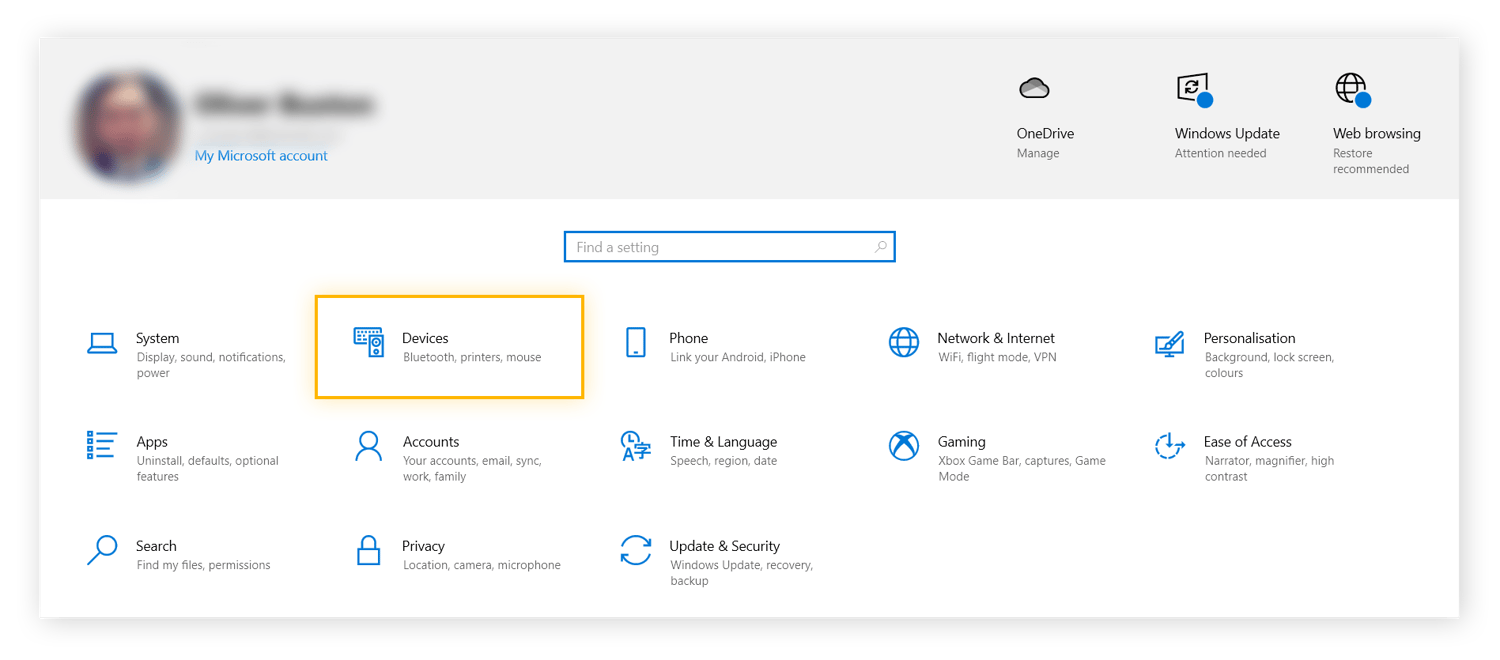 O que fazer se o mouse não estiver funcionando